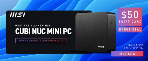 Msi Cubi Nuc M Bau Core U Barebone Mini Pc Computer Alliance