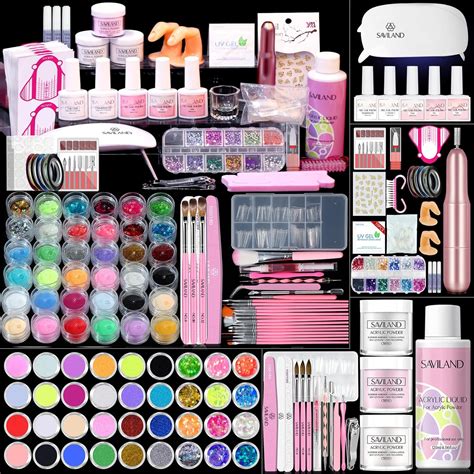 Saviland Acrylic Nail Kit Nails Kit Acrylic Set With Nail