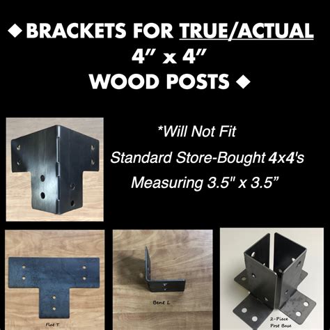 Brackets For True Actual 4x4s Listing