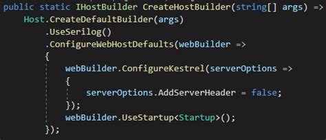 Security How To Remove Server Header NET Core Blazor App Stack Overflow