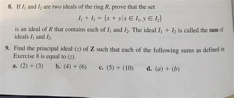 solved if i 1 and i 2 are two ideals of the ring r prove