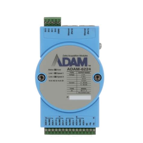 Advantech ADAM AE Remote I O Module Ch Isolated Analog Out Modbus TCP VDC ADAM