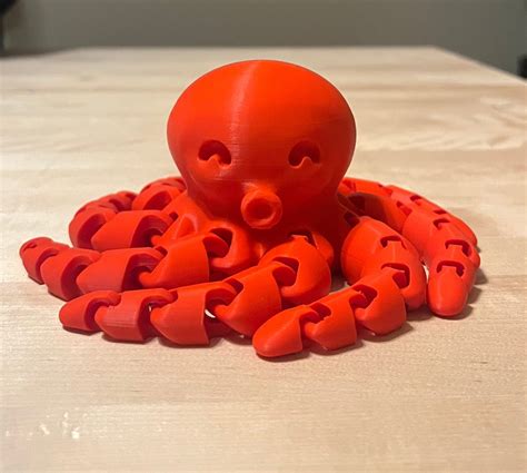 3d Printed Articulating Octopus Many Colors Available By Etsy