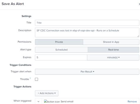 solved how to setup a splunk query to alert and send emai splunk