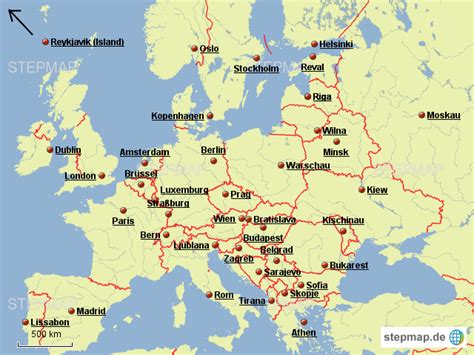 Europakarte Zum Ausdrucken Mit Hauptstadt Zbihxq