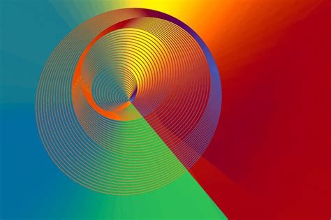 Premium Photo Colorful Spiral Abstract Circular Rotating Spiral