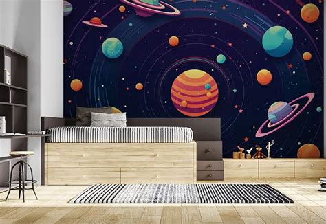 کاغذ دیواری اتاق خواب پسرانه