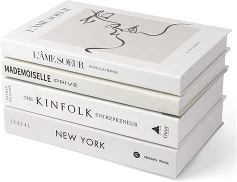 4 Pack Faux Books For Decoration Ediactcyl Modern Fashion