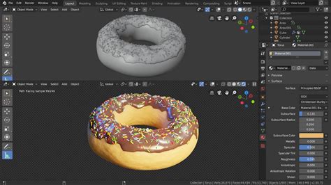 Create A Donut In Blender In 1 Minute YouTube