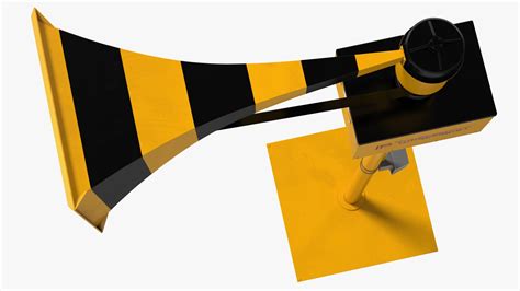 Tornado Siren Black 3d Model 24 3ds Blend C4d Fbx Max Ma Lxo