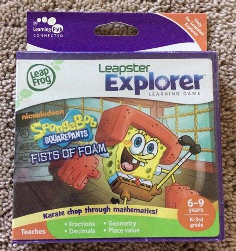 New Spongebob Squarepants Fists Of Foam Leappad2 3 Leapfrog Learning