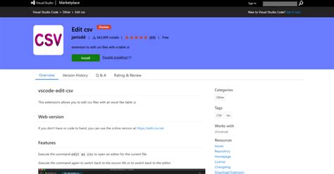 Visual Studio Codeでcsvの編集を見やすく行う拡張機能「edit Csv」 Webrandum