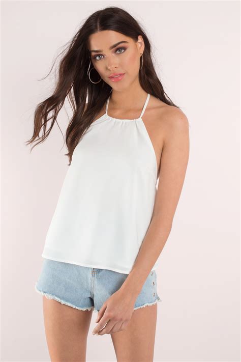White Halter Top Wardrobe Mag