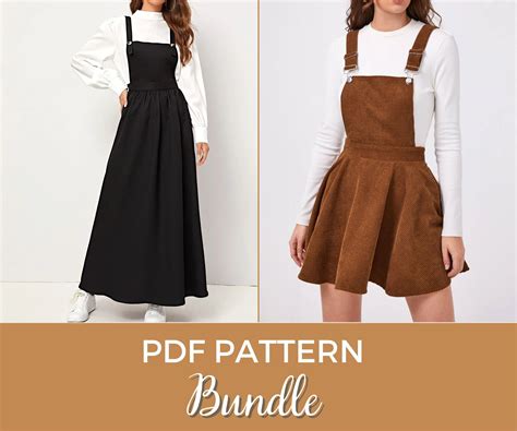 Pinafore Pattern Dress Pattern Overall Dress Pattern Women Sewing