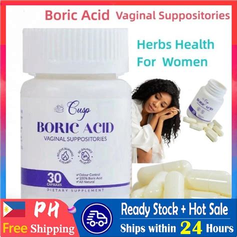 100 Boric Acid Vaginal Suppositories For Vaginal Yeast Infection For
