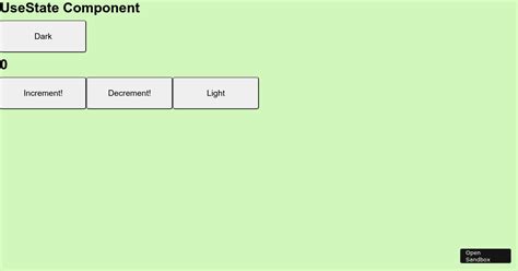 Basic Hooks Usestate Codesandbox