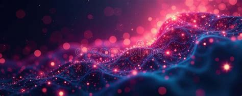 Interconnected Nodes Create A Vibrant Abstract Structure Abstract