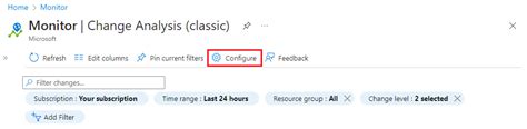 啟用變更分析 （傳統） azure monitor microsoft learn