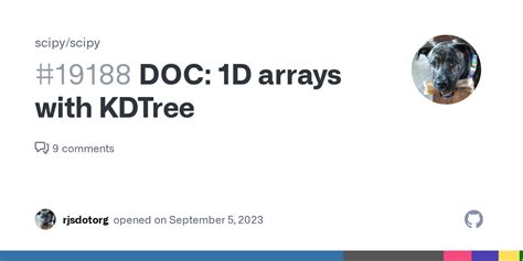 Doc 1d Arrays With Kdtree · Issue 19188 · Scipyscipy · Github