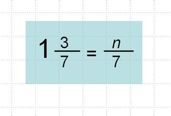 MIXED To IMPROPER FRACTIONS Practice The Algorithm By Margarita S Cafe