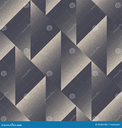 Split Rhombus Grid Seamless Pattern Trend Vector Dot Work Abstract Background Stock Illustration