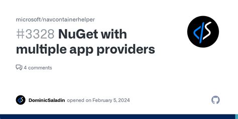 Nuget With Multiple App Providers · Issue 3328 · Microsoft Navcontainerhelper · Github