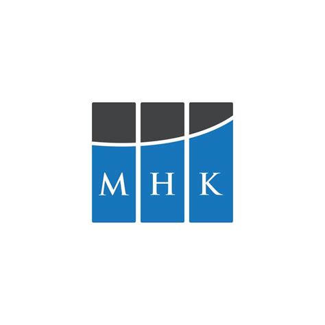 Mhk Letter Logo Design On White Background Mhk Creative Initials