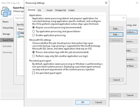 How To Enable Application Aware Processing Veeam At Jamie Anthony Blog