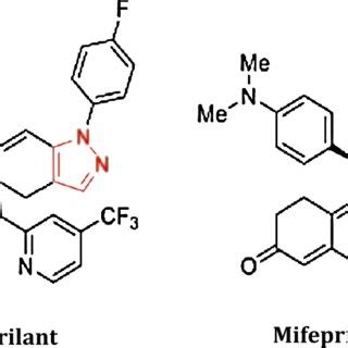 Struttura Chimica Di Relacorilant E Mifepristone Il Relacorilant