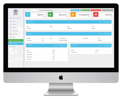 Web Dashboard Visitor Management System Visitus