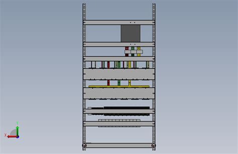 配电柜12支路布局 solidworks 2022 模型图纸下载 懒石网