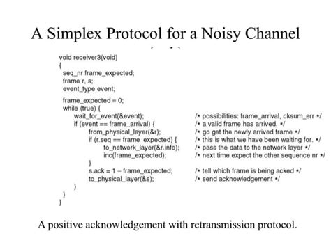 Data Link Layer Elementry Protocols Pptx Computer Networking