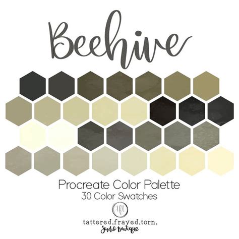 Shades Of Gray And Beige Procreate Color Palette