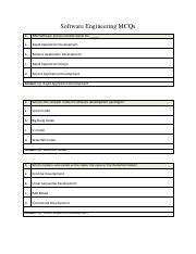 Software Engineering MCQs Pdf Software Engineering MCQs RAD Software Process Model Stands