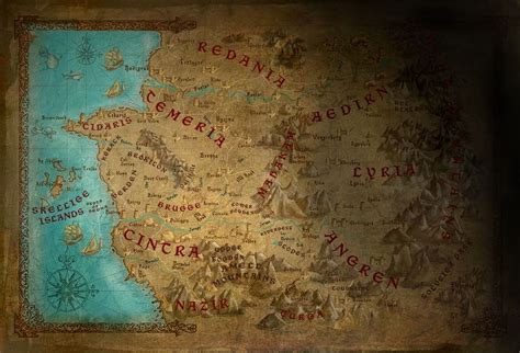 Witcher Map Witcher Art The Witcher Fantasy Map Sketchbook Journaling Gamer Vintage World