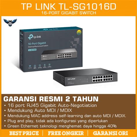 Jual Tp Link Tl Sg D Tplink Port Gigabit Desktop Rackmount Switch Hub Shopee Indonesia