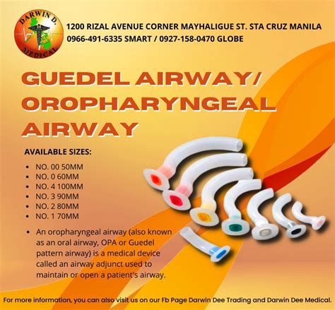 Guedel Airway Health And Nutrition Medical Supplies And Tools On Carousell
