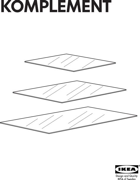 Ikea Komplement Glass Shelf Assembly Instruction
