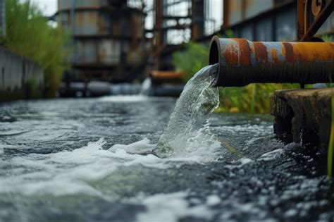 Premium Photo Polluted Pipeline Factory Contamination