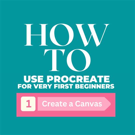 how to use procreate step 1 for very first beginners create a new