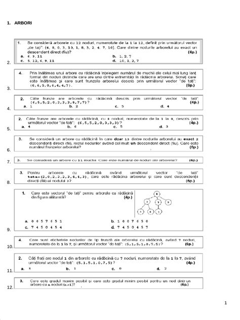 Grafuri Arbori Aplicatii Bac Pdf