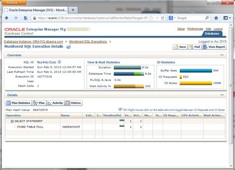 Real Time Sql Monitoring In 11g Dbaora