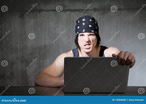 Internet Pirate Stock Photo Image Of Computer Criminal 12084600