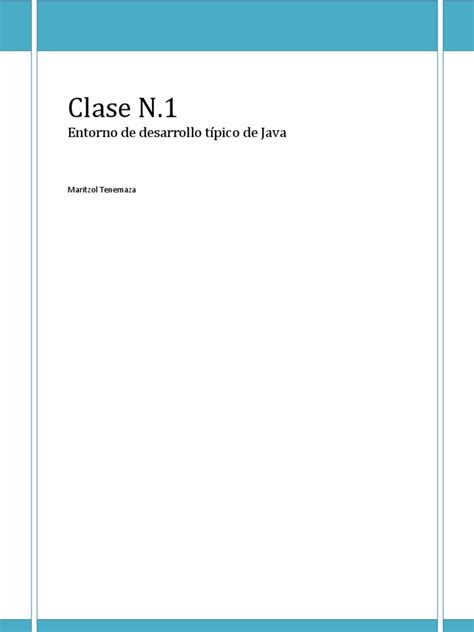 Clase1 Programación Ii Pdf Java Lenguaje De Programación