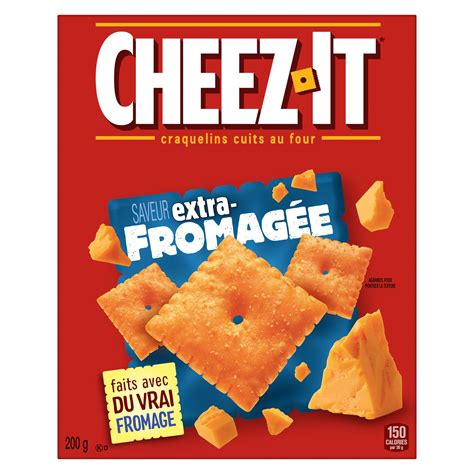 Cheez It Extra Cheesy Flavour Baked Snack Crackers 200 G Giant Tiger