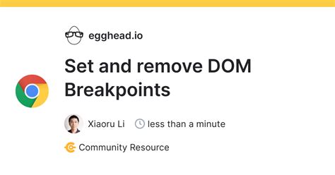 Set And Remove Dom Breakpoints