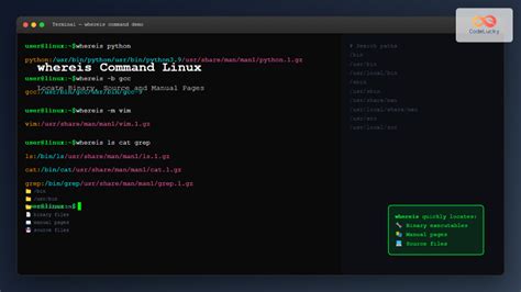 Which Command Linux Complete Guide To Finding Executable File Locations Codelucky