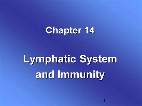 PPT Chapter Lymphatic System And Immunity PowerPoint Presentation ID