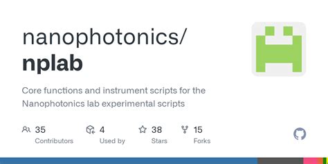 GitHub Nanophotonics Nplab Core Functions And Instrument Scripts For The Nanophotonics Lab