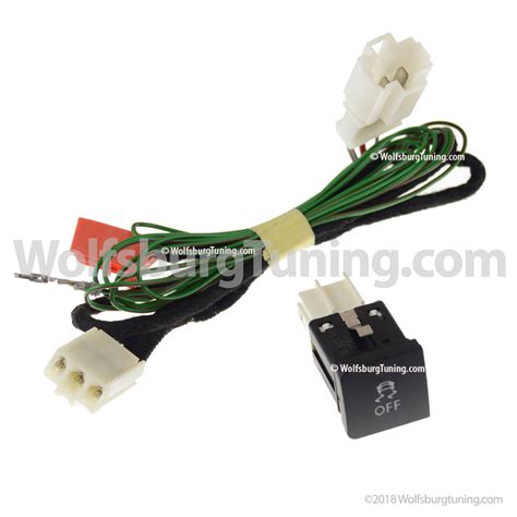 Traction Control Button Kit W Harness Wolfsburg Tuning
